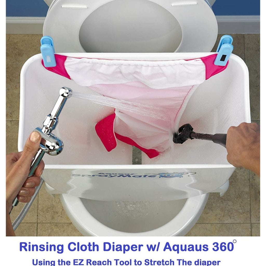 Aquaus SprayMate Cloth Diaper Sprayer Splatter Shield - RinseWorks