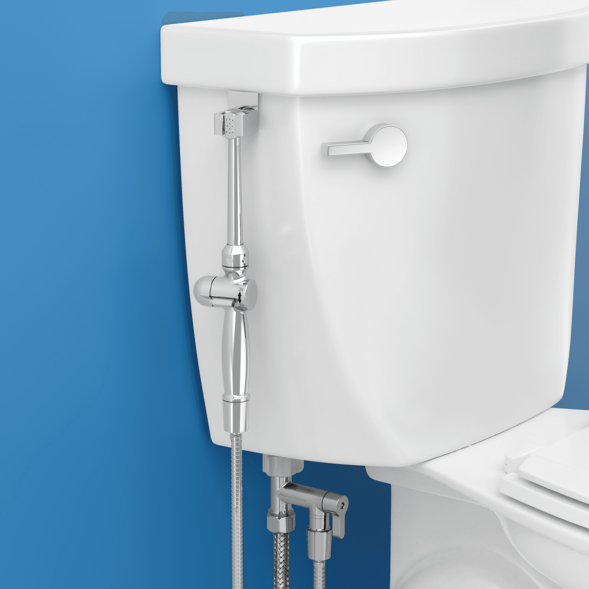 Aquaus 360° Handheld Bidet for Toilet - NSF Certified - RinseWorks